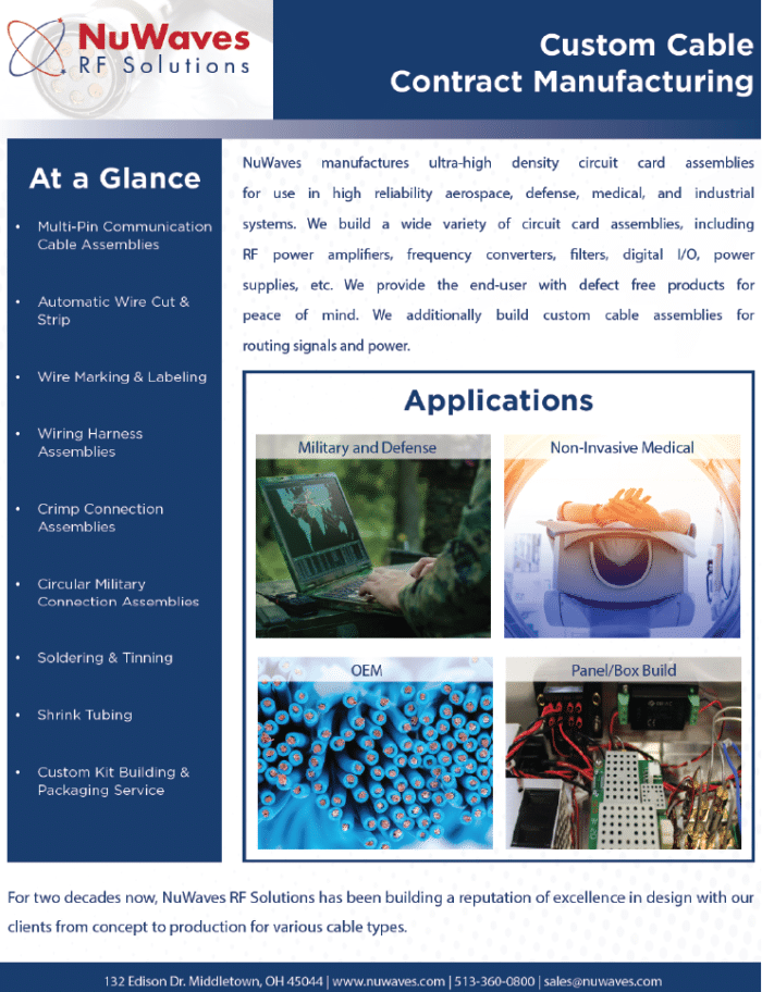 NuWaves' Brochures - NuWaves RF Solutions